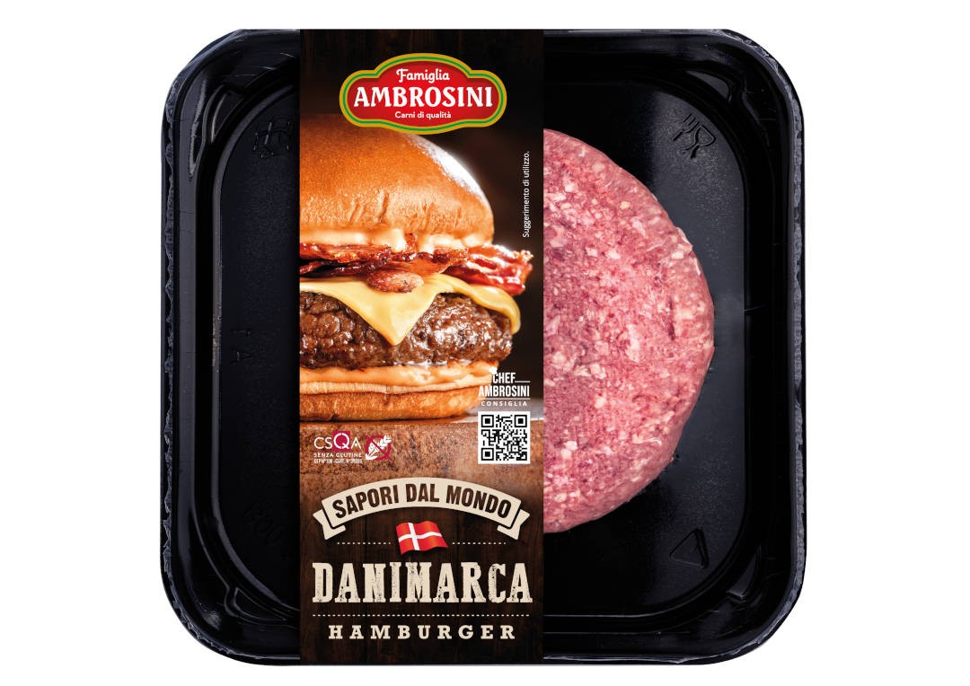 HAMBURGER DENMARK - SQUARE PACK - Ambrosini Carni